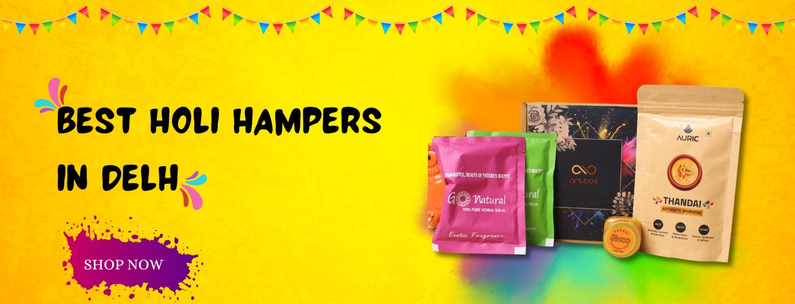 Best Holi Hampers in Delhi: Holi and Artbox, a perfect gift box!